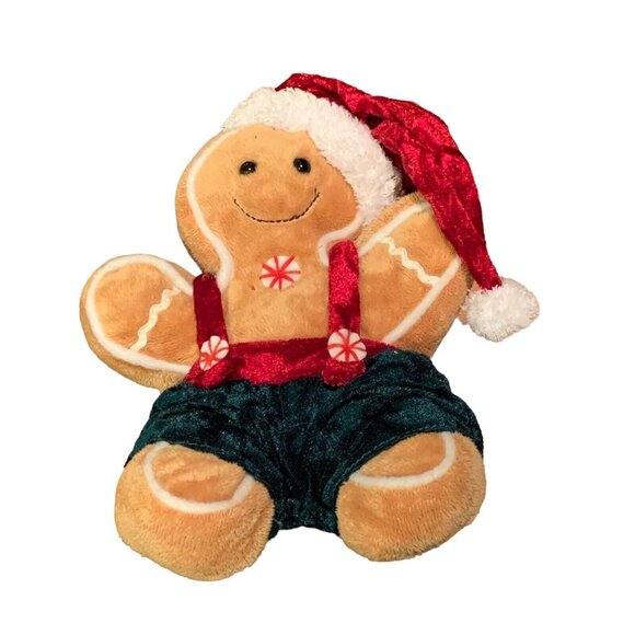 Unbranded | Holiday | Gingerbread Man Plush Christmas With Red Hat And ...